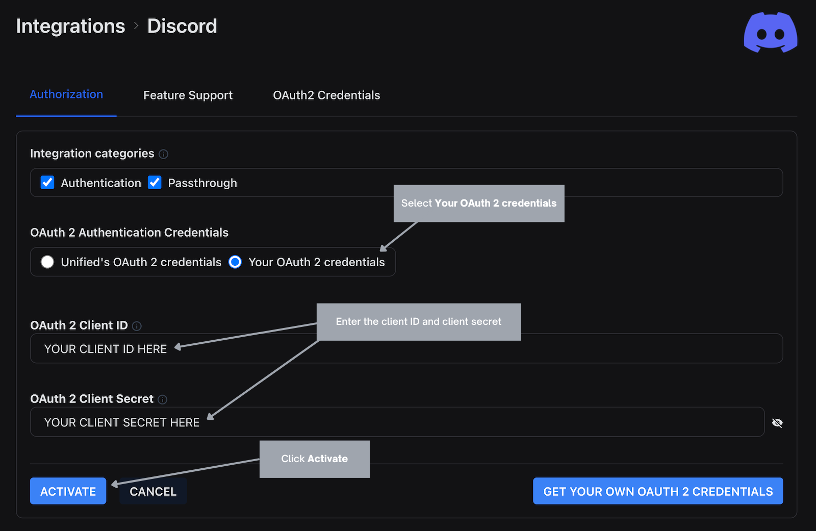 How to get your Discord OAuth 2 credentials and bot token